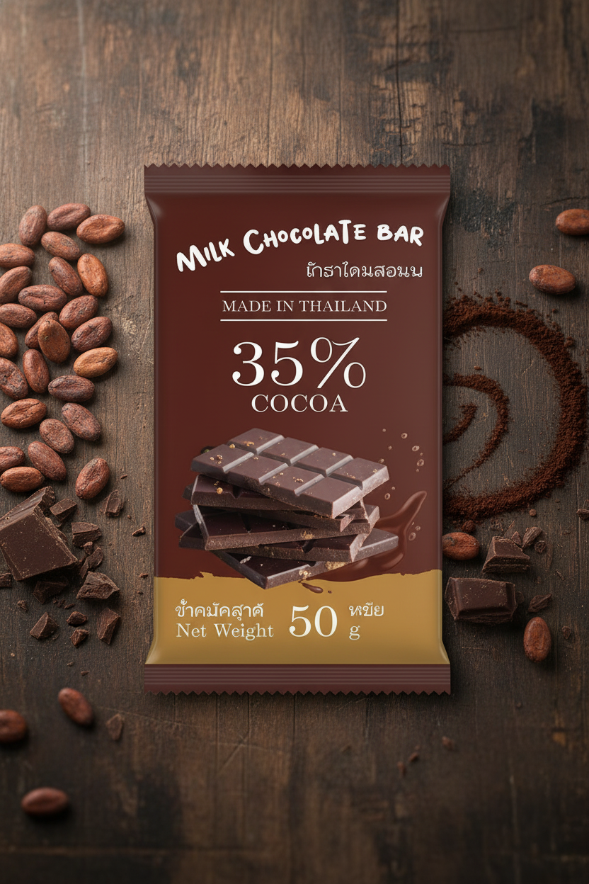 Cocao Kun - Milk Chocolate Bar (COCOA) – Welcome To Chiang Rai Shop